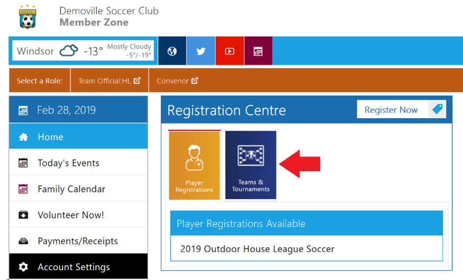 Team Registration Instructions – Welland Soccer Club